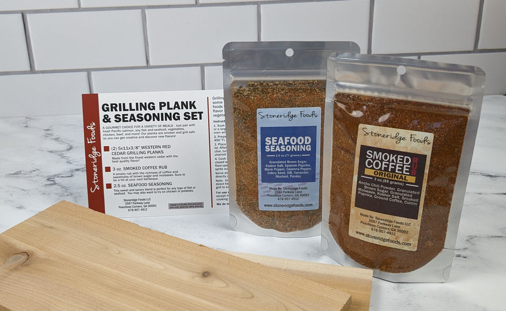 Grilling Plank & Seasoning Set – Stoneridge Foods