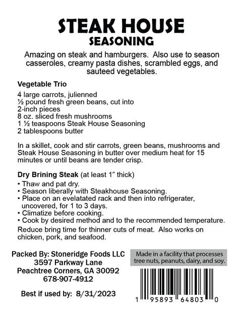 Steakhouse Seasoning – Stoneridge Foods